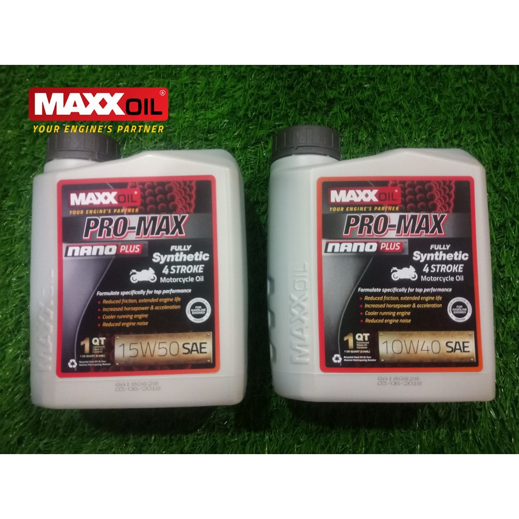 MAXX OIL PERFORMANCE USA FULLY SYNTHETIC NANOPLUS 4T 15W50 10W40 MINYAK ...