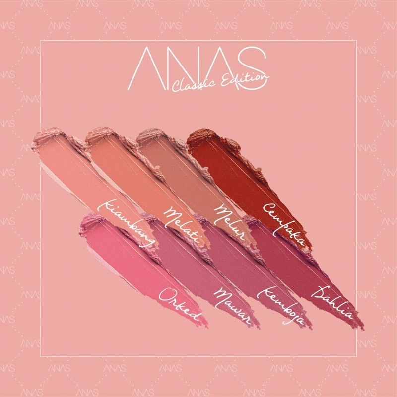 Ready Stock Original Anas Lipstick Velvet Cream Classic Edition Raya ...