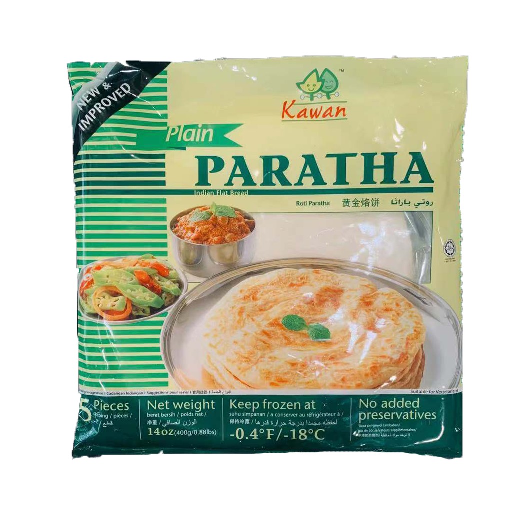 Kawan Roti Canai Paratha Plain 400g | Shopee Malaysia