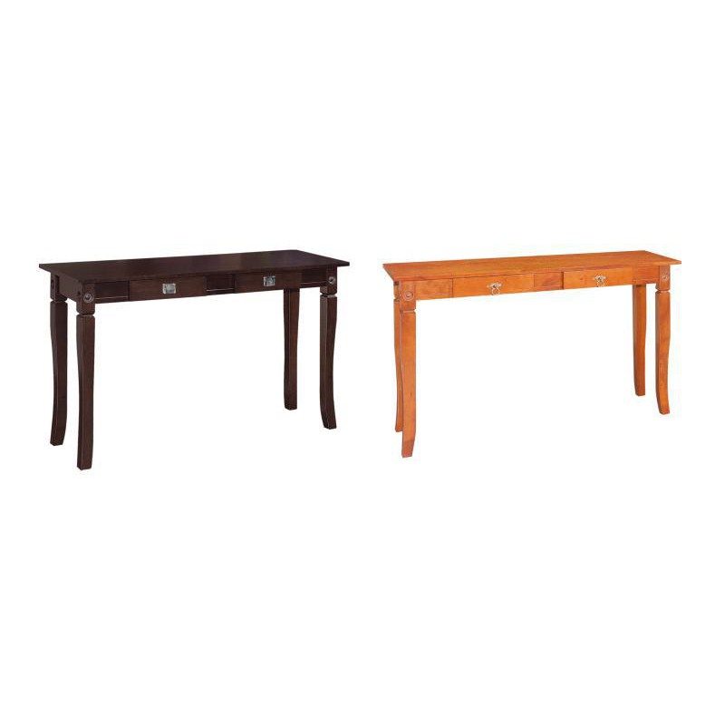 4FT Full Solid Wood 2 Drawer Classic Console Table / Meja Console Kayu ...