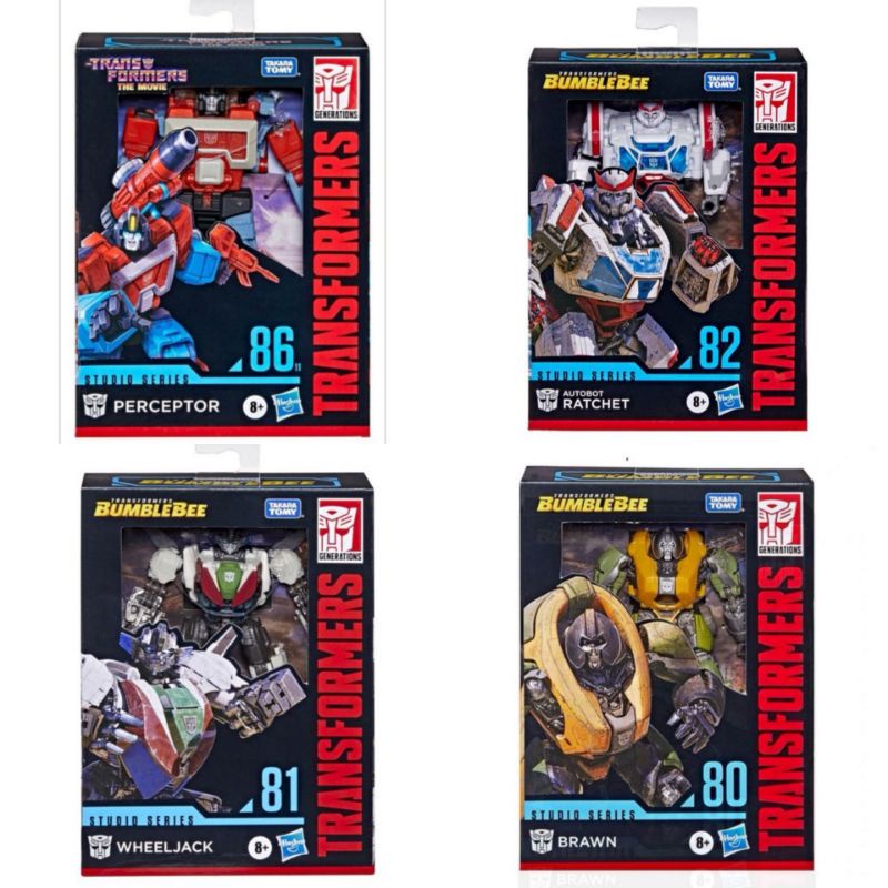 Transformers Studio Series 80 81 82 86 Perceptor Ratchet Wheeljack ...