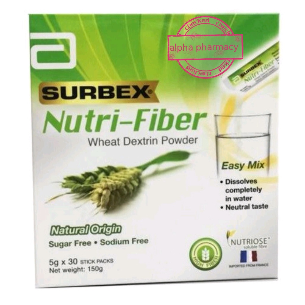 ABBOTT SURBEX NUTRI-FIBER [5g x 30 Sachets] with FREE GIFT | Shopee ...