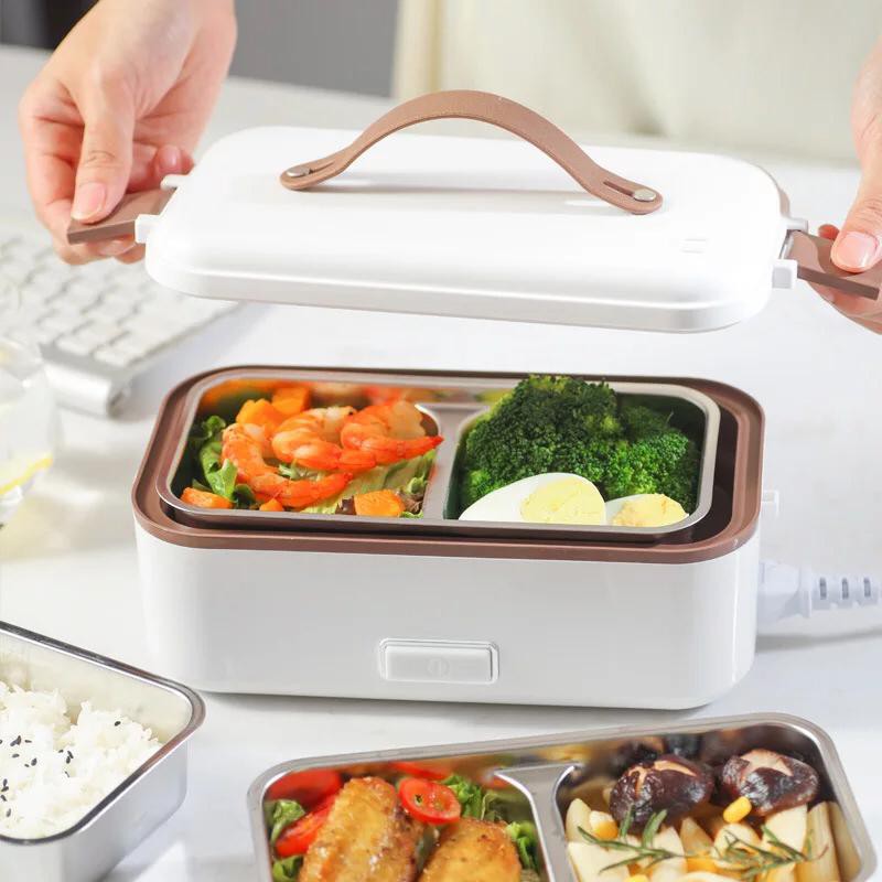 LUNCH BOX STEAMER/EASY COOKER-ELECTRIC HEATING CONTAINER(DOUBLE LAYER ...