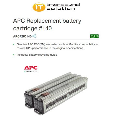 APC Replacement Battery Cartridge #140 (APC RBC#140) Pre-Order/ Ready ...
