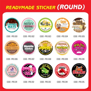 STICKER BULAT 6CM PRODUK LABEL HIGH QUALITY MURAH (KATALOG DISEDIAKAN ...
