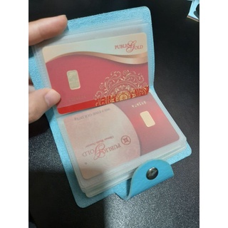 Gold Bar Card Holder Business Folder Tempat Simpan Koleksi Kad Emas ...