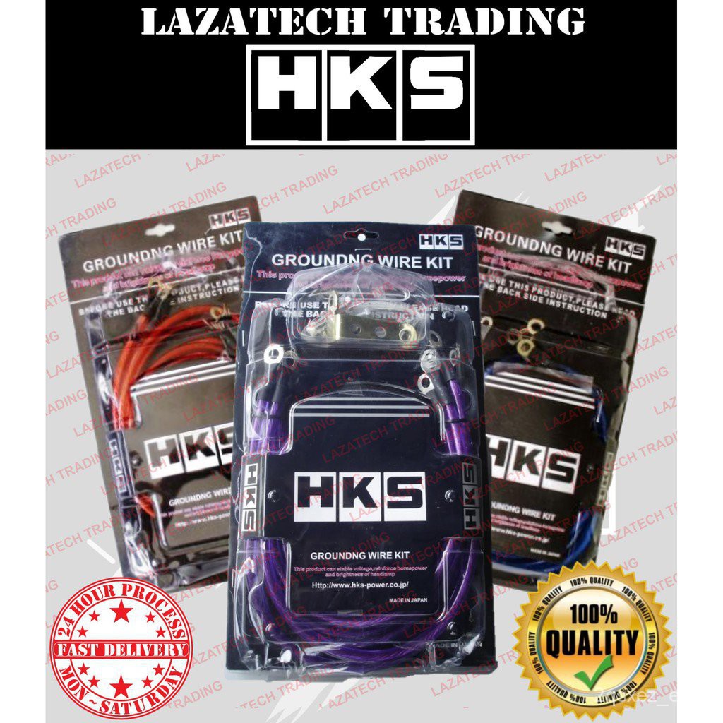 Hks grounding wire kit / hks earth cable sesuai untuk kereta, lori dan ...