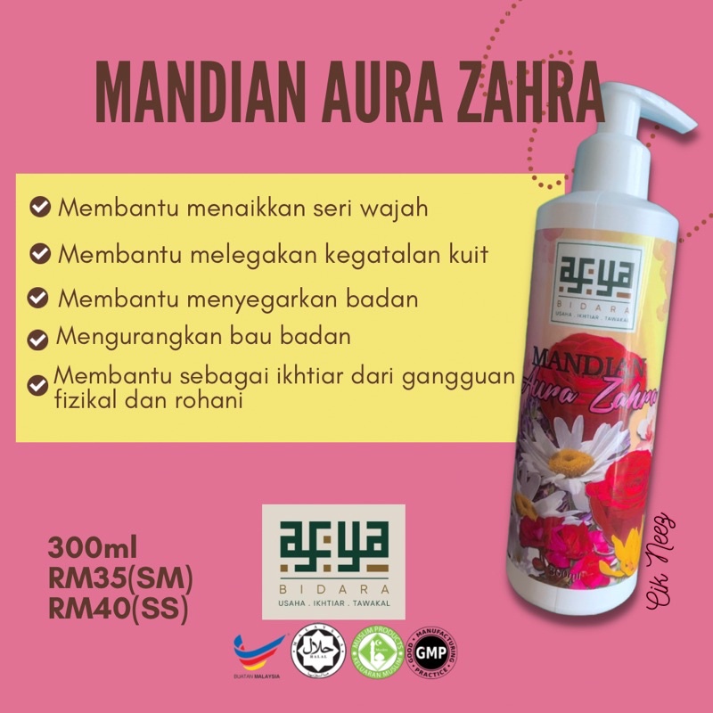 MANDIAN AURA ZAHRA 7 BUNGA /NAIK SERI/HILANG BAU BADAN | Shopee Malaysia