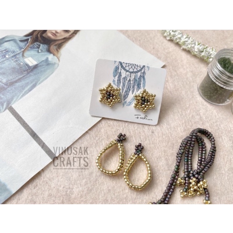 Beaded Earrings | Handmade | Shopee Malaysia