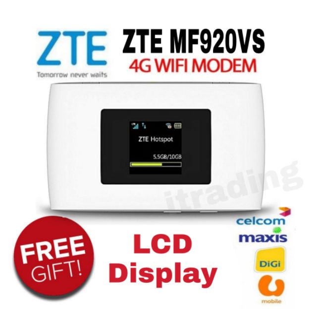 ZTE MF920VS 4G Wifi Modem Portable Router | Shopee Malaysia