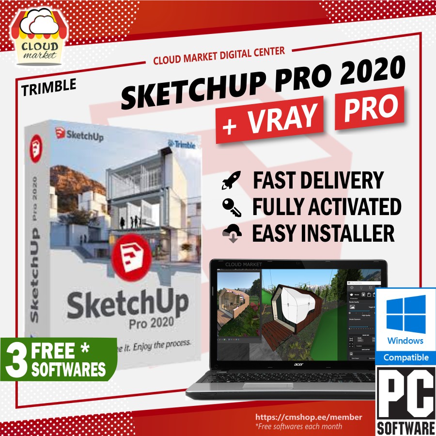 Buy Sketchup Pro 2019 And Vray Next For Sketchup