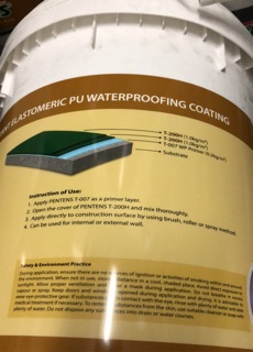 Pentens T200H New Formula Waterproofing UV Resistant Elastomeric PU ...