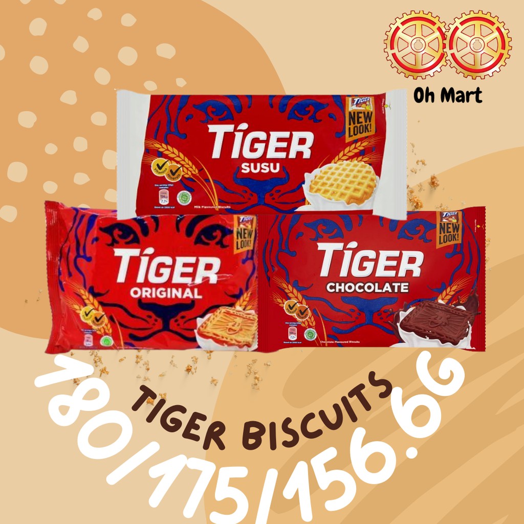 Tiger Original/Chocolate/Milk 144.4g/175g | Shopee Malaysia