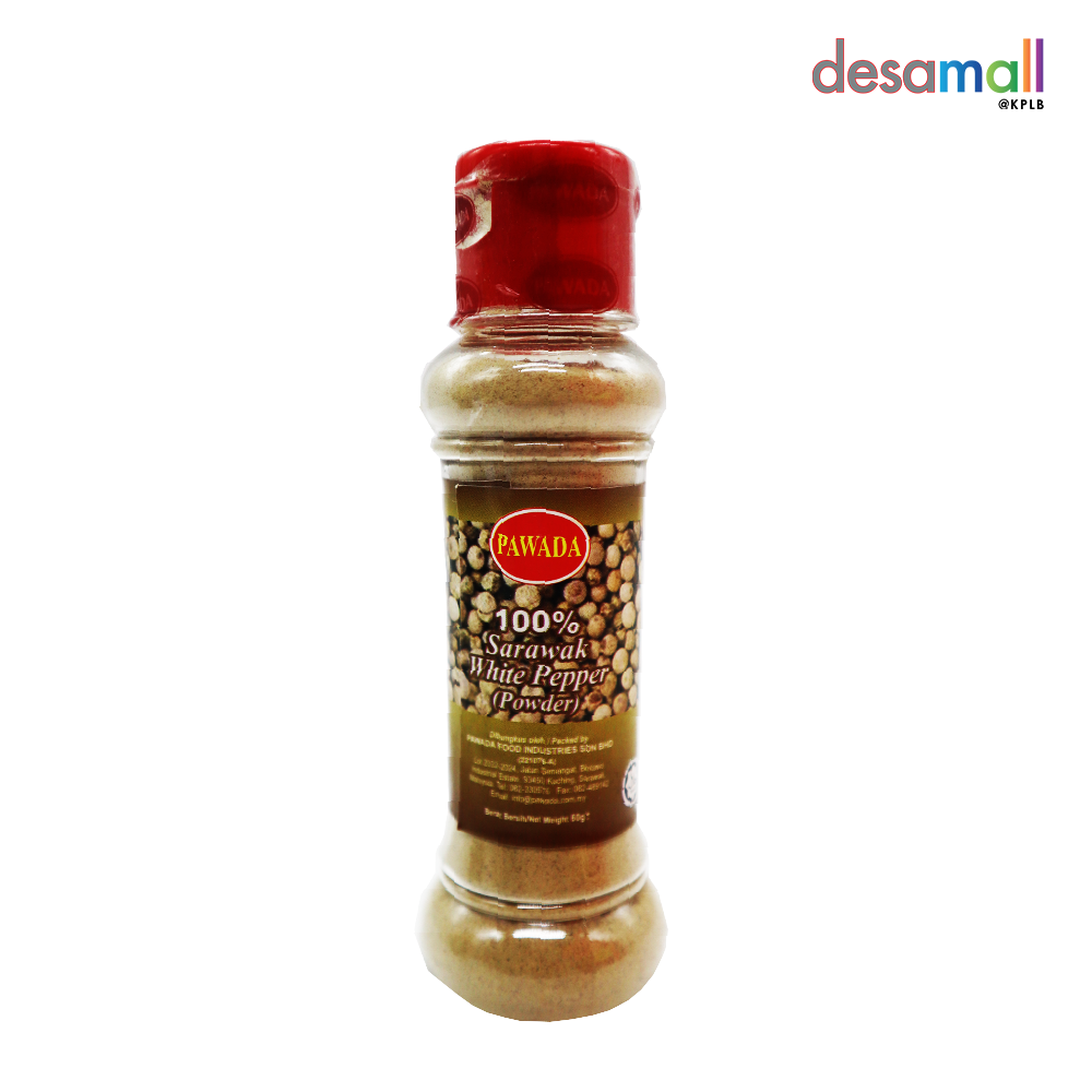 PAWADA 100% Sarawak White Pepper Powder ( 60g ) | Shopee Malaysia