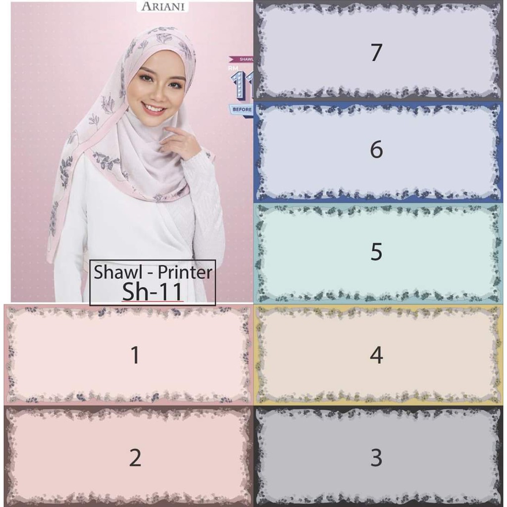 (Ready stock)Shawl ariani SH11 inspired | Shopee Malaysia
