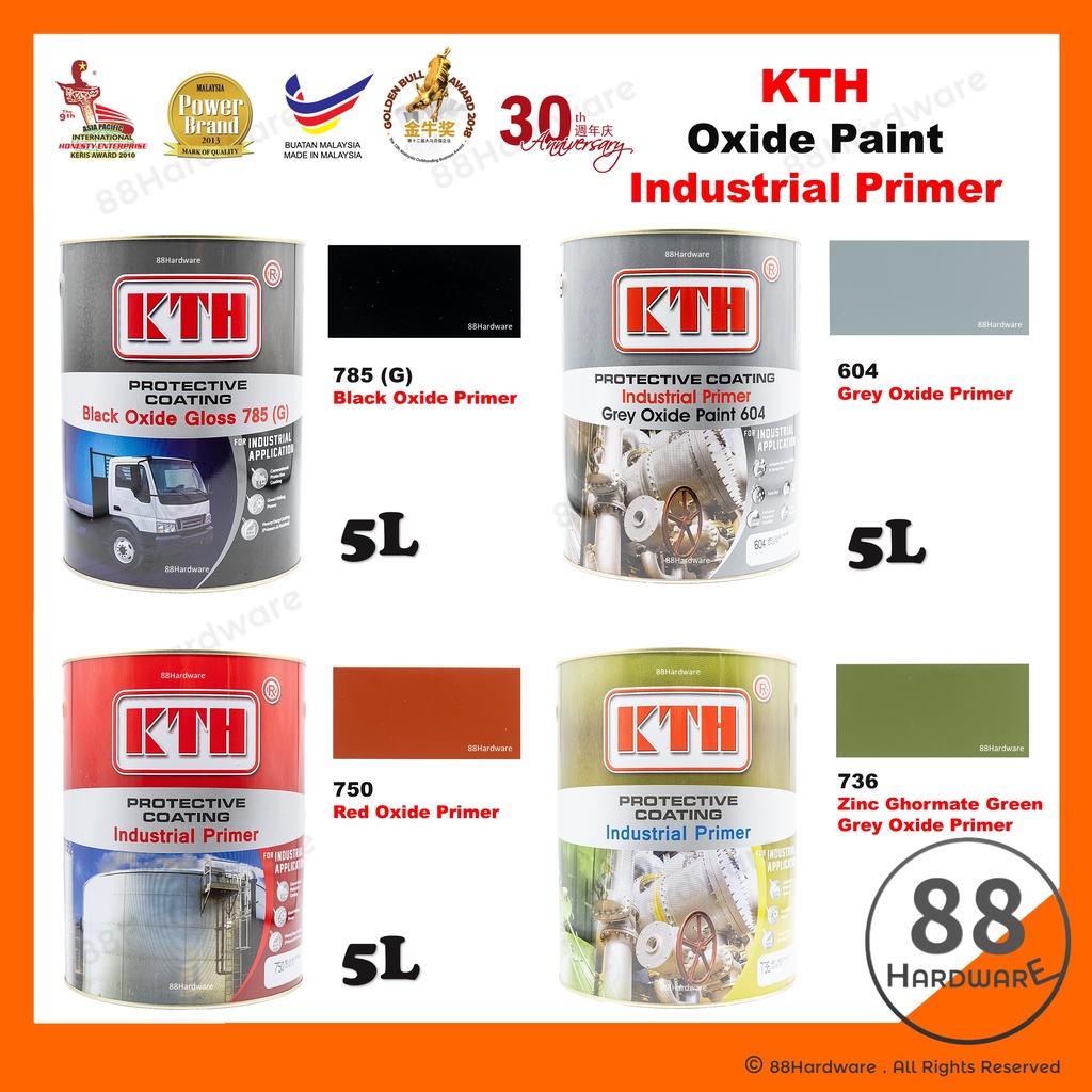5L KTH 786G 750 736 604 cat besi anti karat / anti rust paint / cat ...