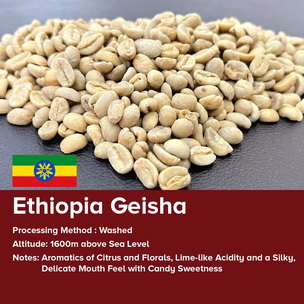 UNROASTED Green Bean (ETHIOPIA GEISHA) 500G / 1KG | Shopee Malaysia