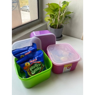 Elianware Food Container Food Storage Rectangle Shape Fruit Biscuit ...