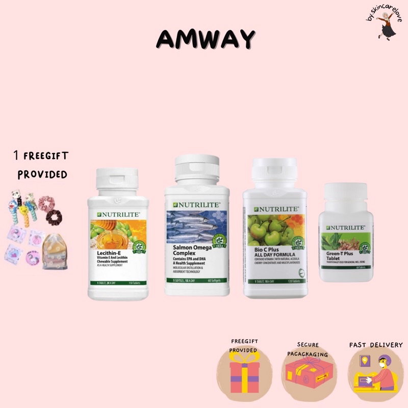 ORIGINAL AMWAY READYSTOCK GREEN T PLUS TABLET LECITHIN E BIO C PLUS ...