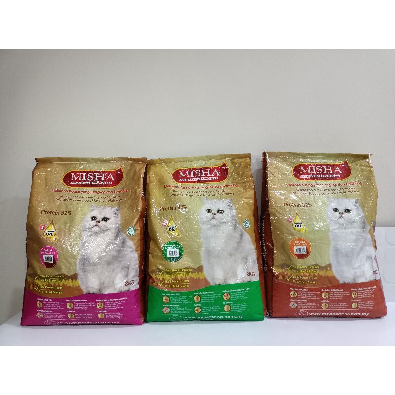 MISHA Dry Cat Food - Assorted Flavor (8kg) | Shopee Malaysia