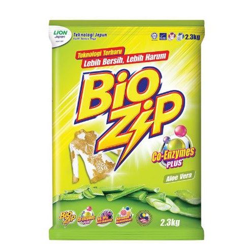 Bio Zip Powder Laundry Detergent-Aloe Vera 2.3kg | Shopee Malaysia