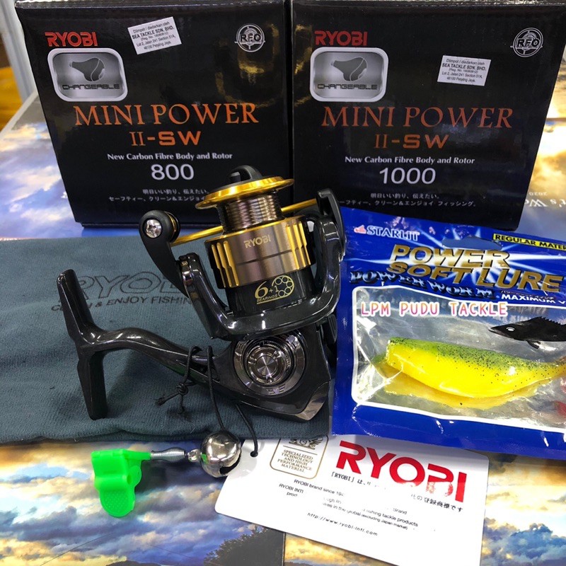 RYOBI MINI POWER II SW SPINNING REEL WITH FREE GIFT | Shopee Malaysia