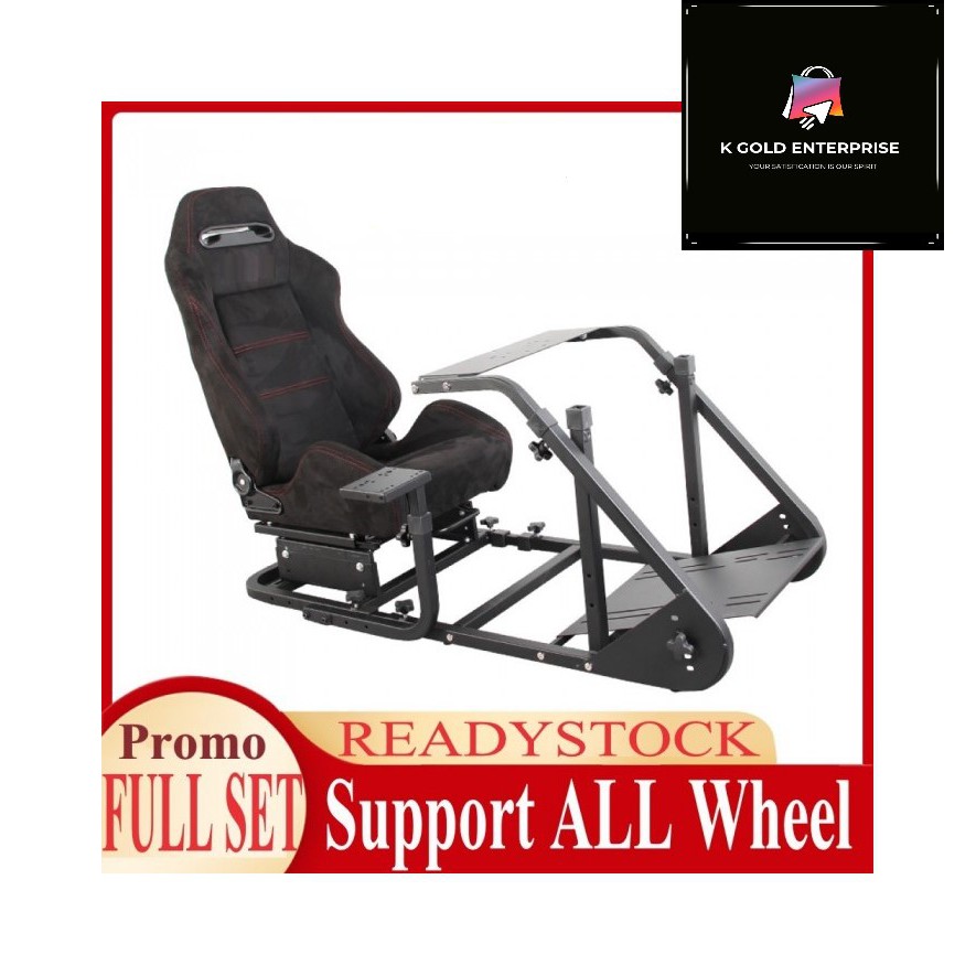 [ FULL SET ] COCKPIT SIM RACING RACK GEN 3 X COCKPIT FOLDABLE STAND ...