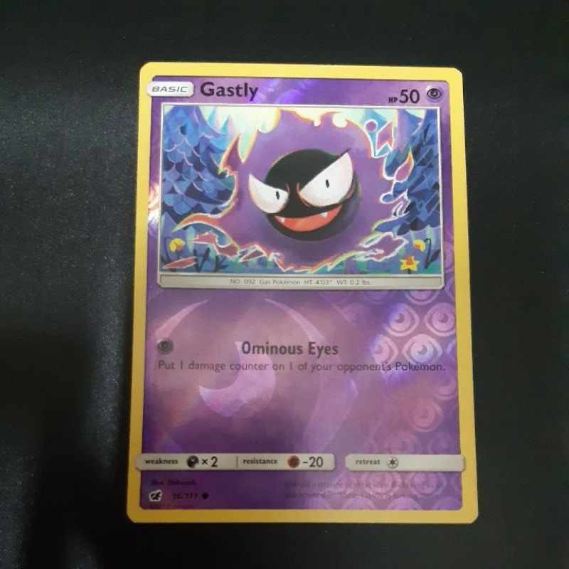 Pokemon Card TCG: Gastly 36/111 (REVERSE HOLO) 100%Original Pokemon ...