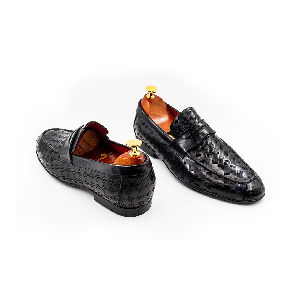 Snowfly Real Leather Make Classic Penny Loafers M22712 (Black) | Shopee ...
