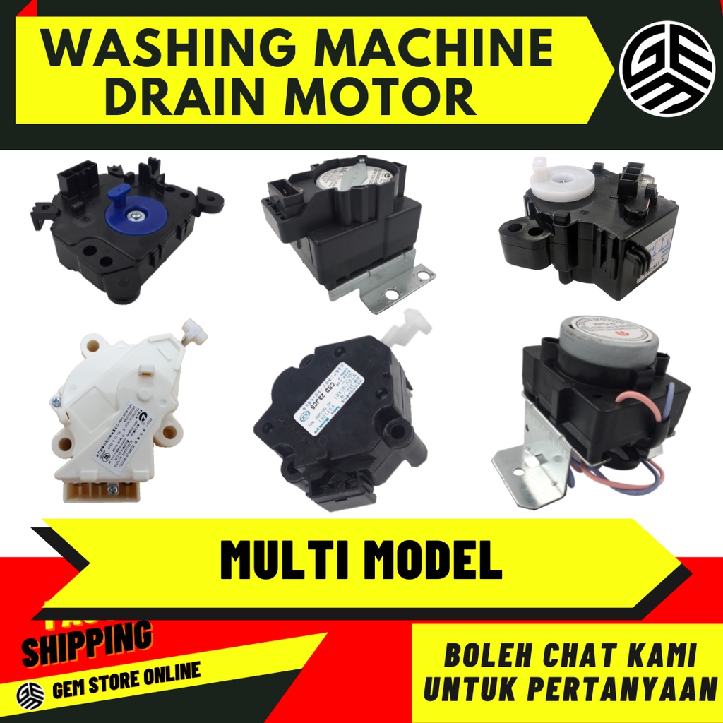 ( ALL MODEL ) Washing Machine Drain Motor / Drain Motor Mesin Basuh ...