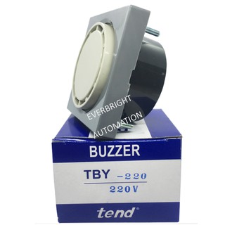 TEND TBY-220 TBY220 80 X 80mm Surface Mounting Buzzer AC 220V | Shopee ...
