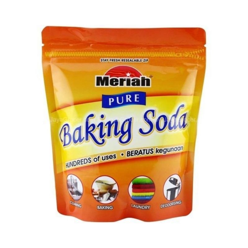 [Meriah] Pure Baking Soda 500g With resealable zip | Shopee Malaysia