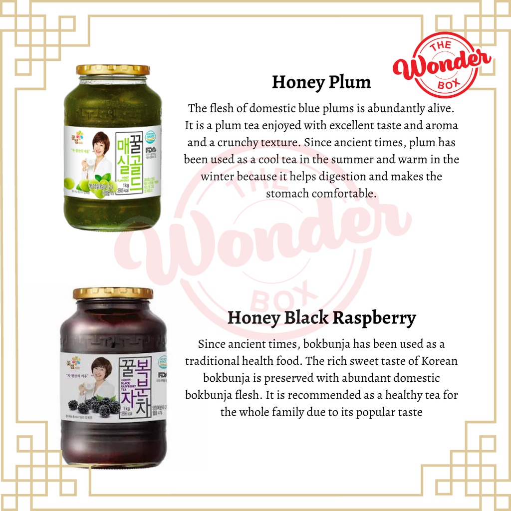 HALAL MADE IN KOREA | Korean Kotsam Honey Pomegranate, Lemon, Plum ...
