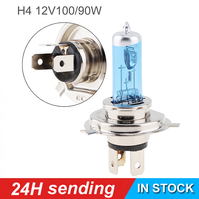 [Ready Stock] 12V Mentol Kereta H4 Car Halogen Lamp 55W/100W Super Bright Auto Front Headlight ...