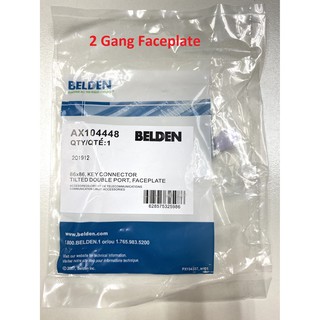 Belden Network Cat6 Faceplate & Modular Jack (AX104447 AX104448 ...