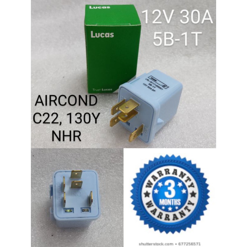5B-1T 12V 30A NISSAN ISUZU AIRCOND RELAY | Shopee Malaysia