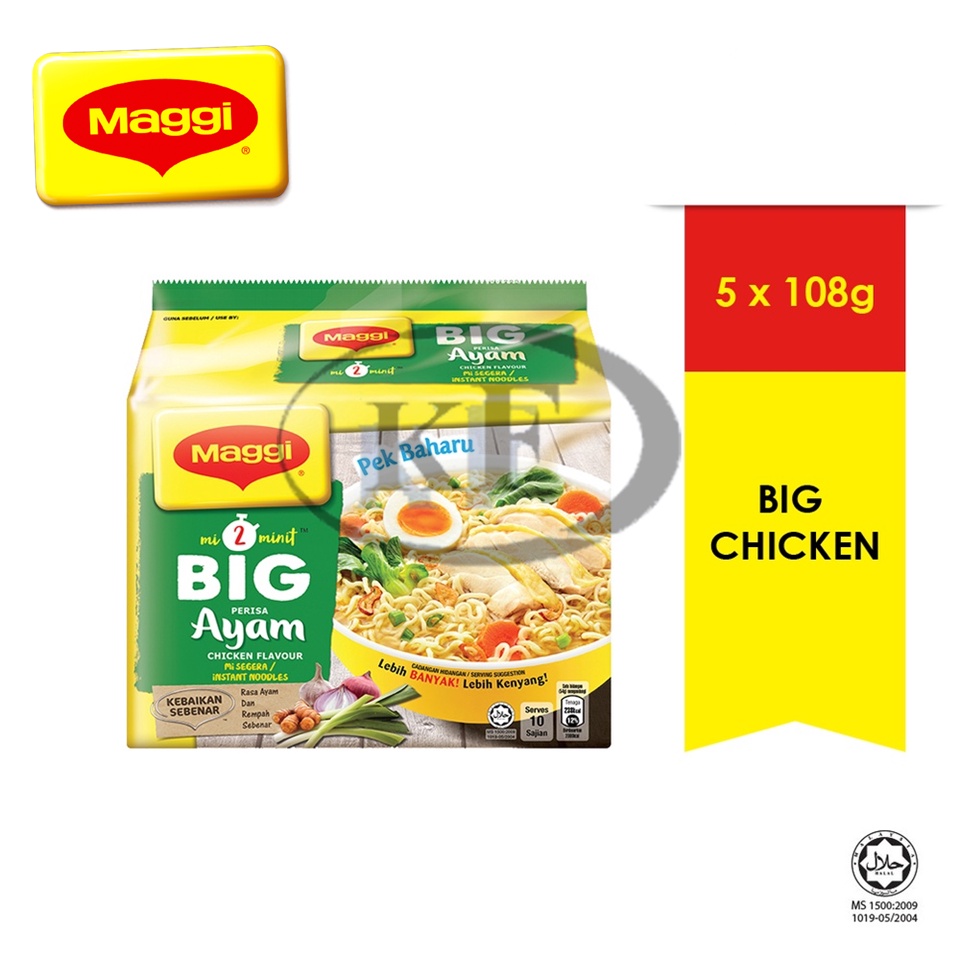 MAGGI BIG KARI 5X111G MAGGI BIG AYAM 5X108G MAGGI BIG TOM YAM 5X112G ...