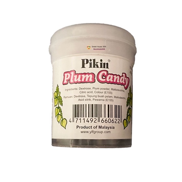 Pikin Plum Tablet Candy 40g Childhood Snack Jajan Zaman Kanak Kanak ...