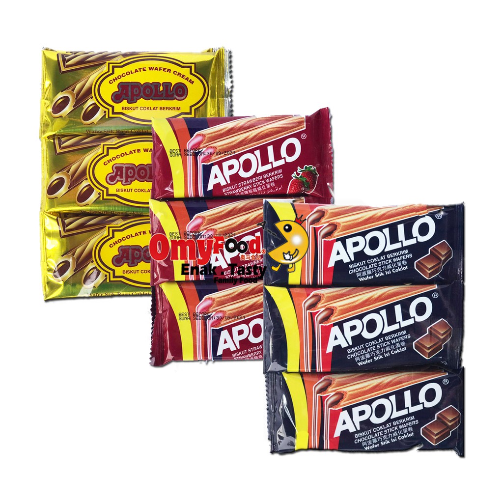 11g x 12pcs Apollo Chocolate Wafer Cream 1012 / Stick Wafer [Chocolate ...