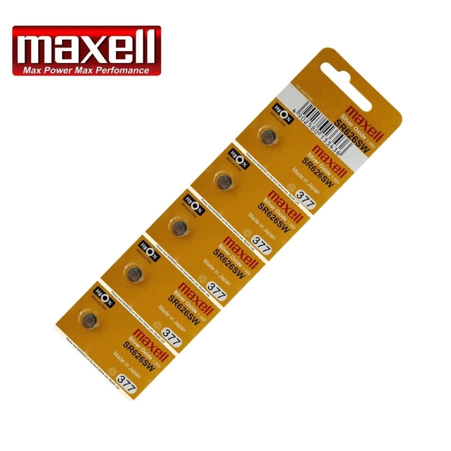 SR626SW (377) GENUINE Maxell Silver Oxide Battery 1.55V | Shopee Malaysia