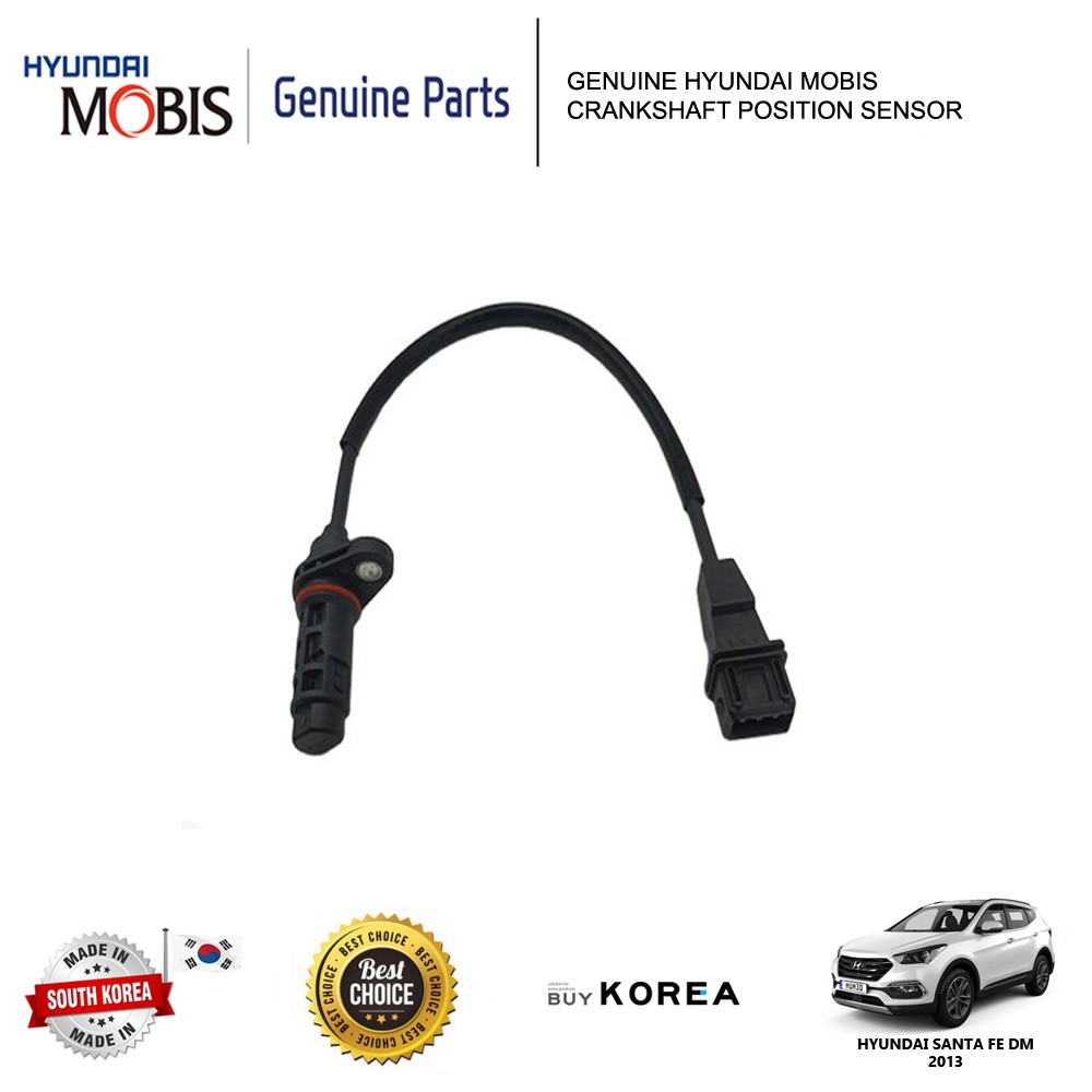 Hyundai Santa Fe DM 2.4 2013 Genuine Hyundai Mobis Crankshaft Position Sensor (39180-25300 ...