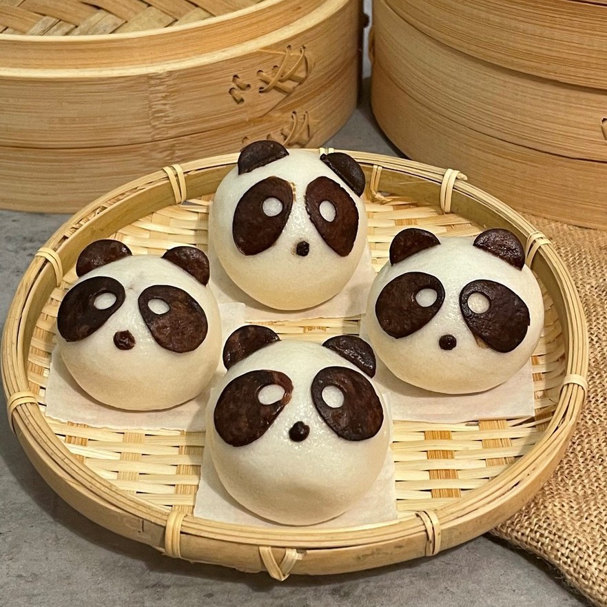 Din Tai Fung - Frozen Cutie Panda Chocolate Bun (4pc) (Non-Halal ...