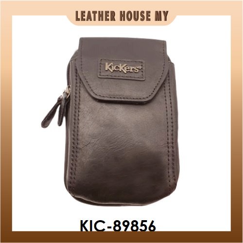 KIC-89856 Kickers Pouch Bag Original Genuine Leather Male Female ...