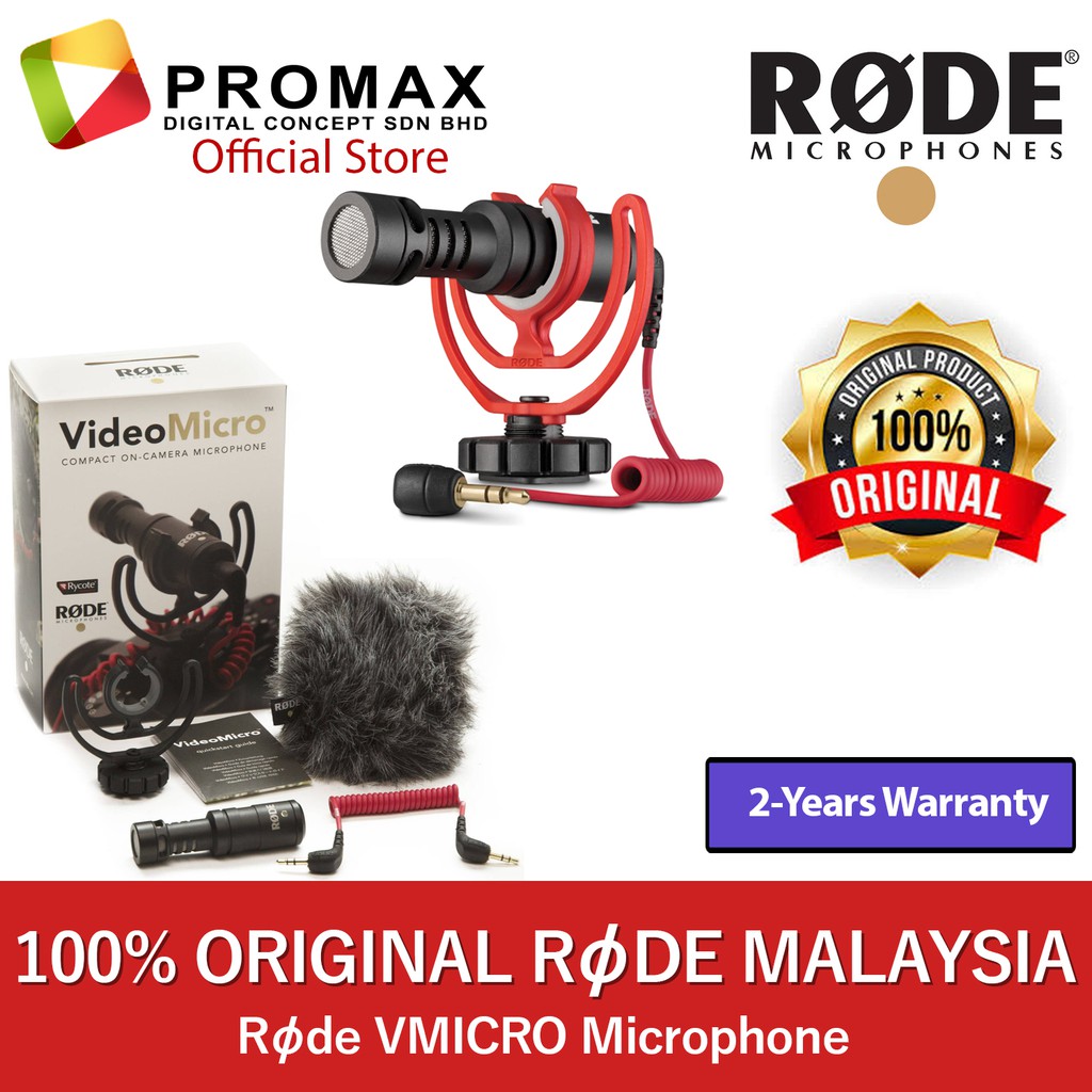 Rode VideoMic Micro VMICRO Microphone (100% Original Rode Malaysia ...