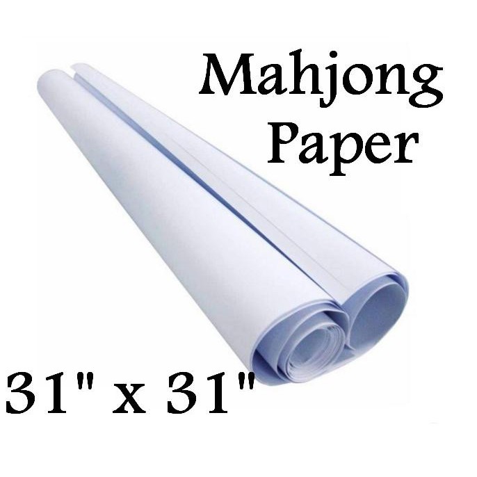 White Paper 31" x 31" 50gsm 50sheets Kertas Minyak / Pola / Mahjong ...