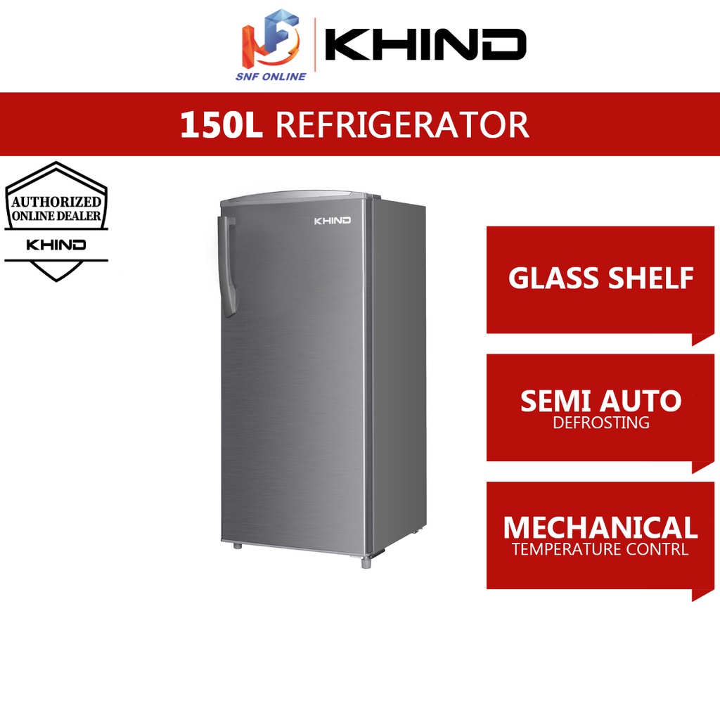 Khind Single Door Refrigerator (150L) RF160 | Shopee Malaysia
