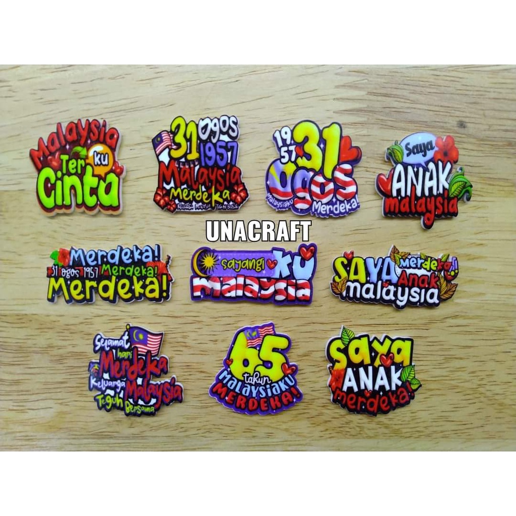 Set DIY Pin Merdeka 50 pcs (3cm) | Shopee Malaysia
