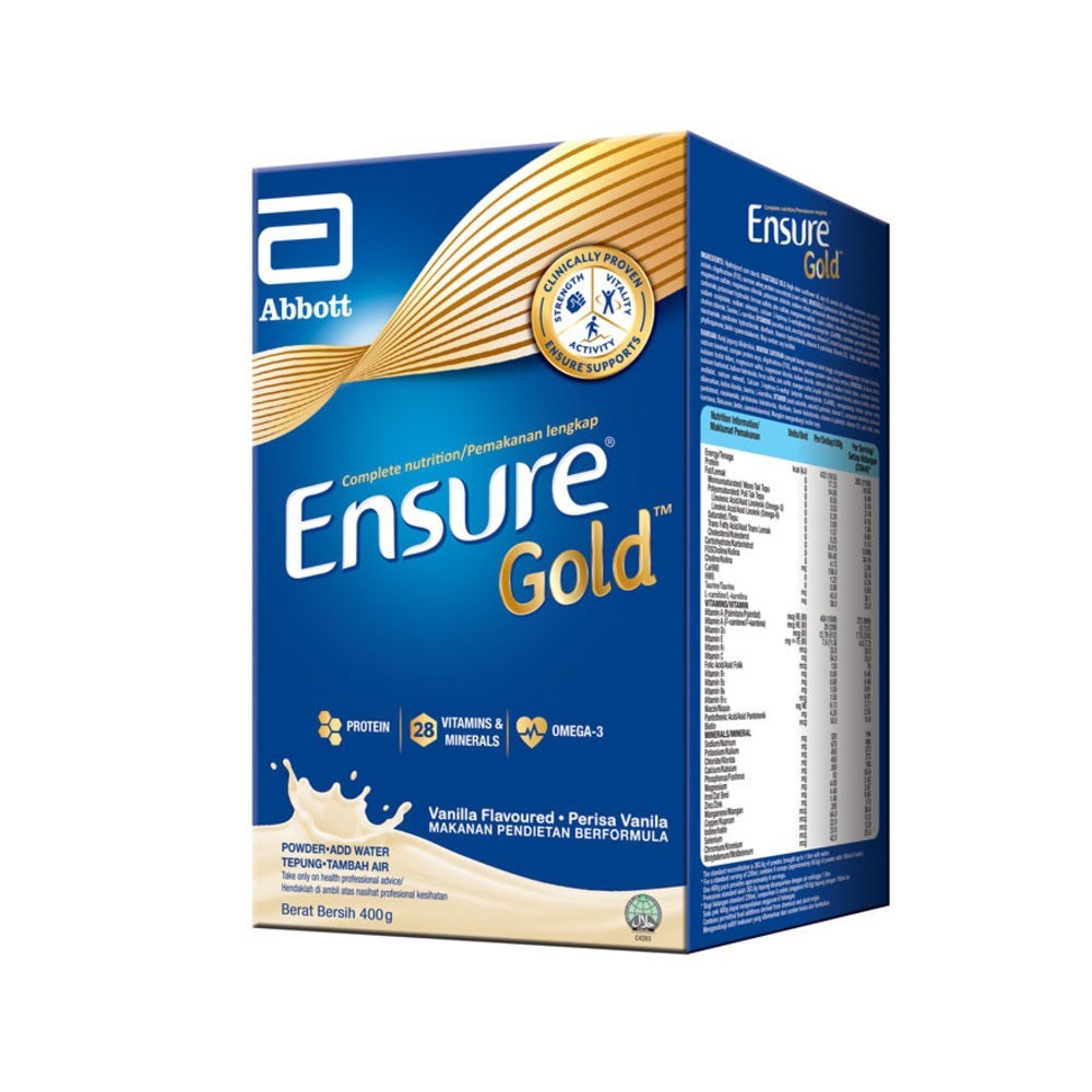 Ensure Gold Complete Nutrition Milk Powder 400g | Shopee Malaysia