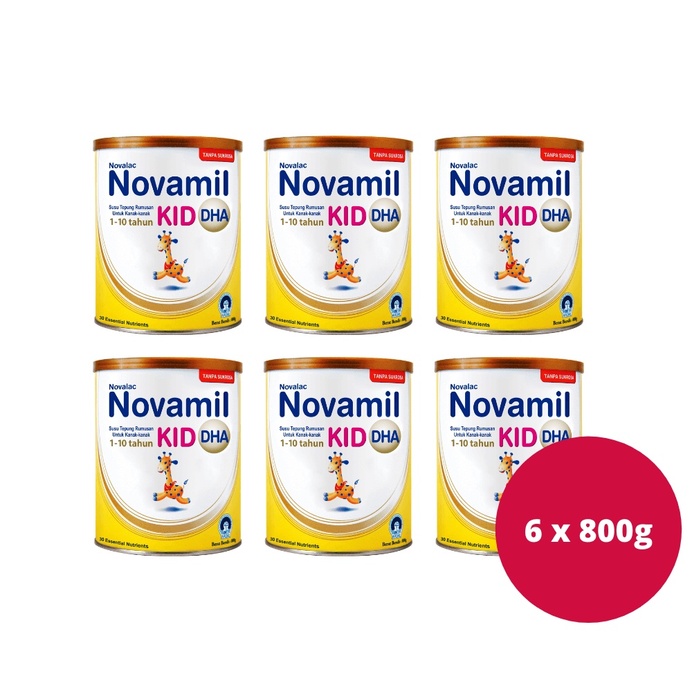 (Bundle of 6) Novamil KID DHA (800g x 6 Tins) | Shopee Malaysia