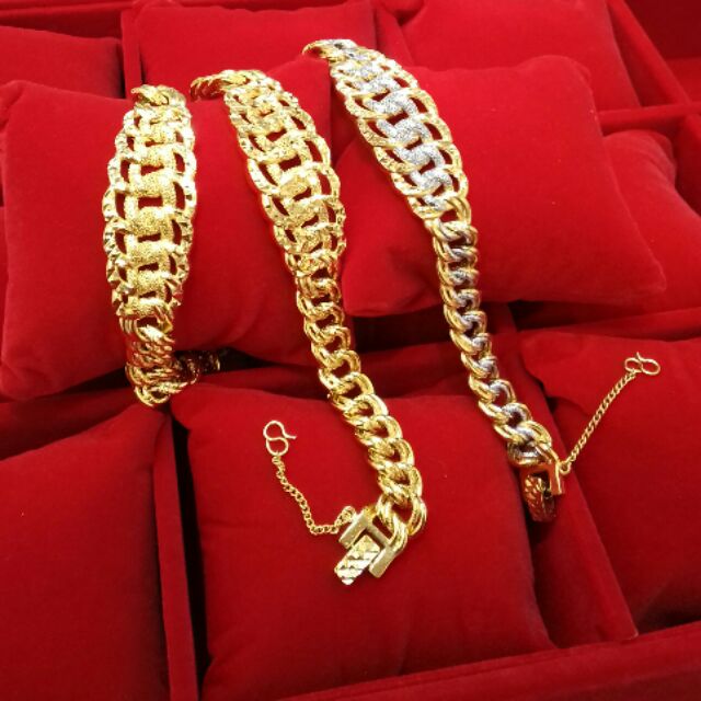3 Design Rantai Tangan Coco Emas Korea 24K Cop 916 | Shopee Malaysia